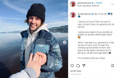 Tyler Nicholson and Jamie Anderson are now engaged. Nicholson popped ...